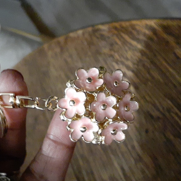 UNBRANDED | Accessories | Keychain Purse Charm Pink Roses New | Poshmark
